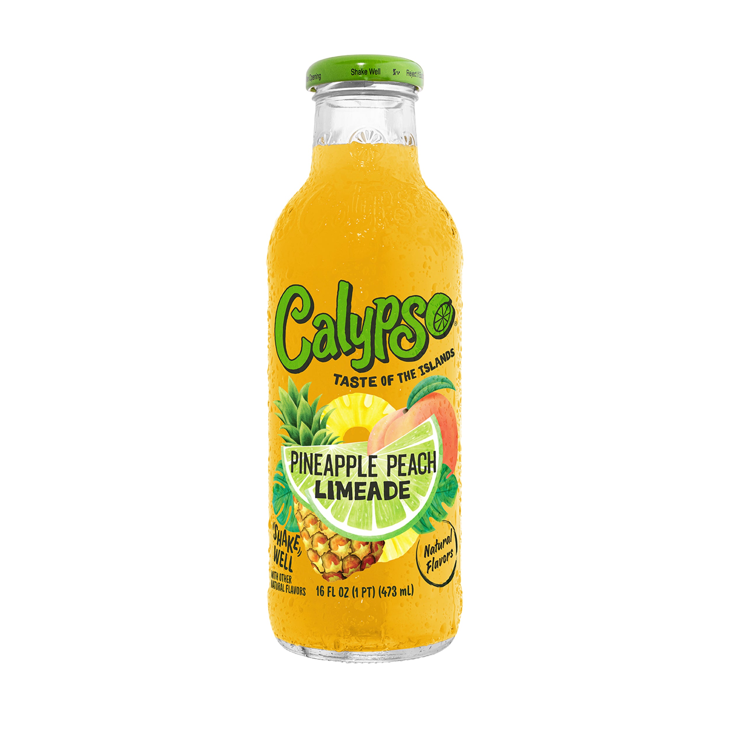 Calypso Pineapple Peach Limeade 473 ml FRANCE 12 PC Pack– Soda-uae