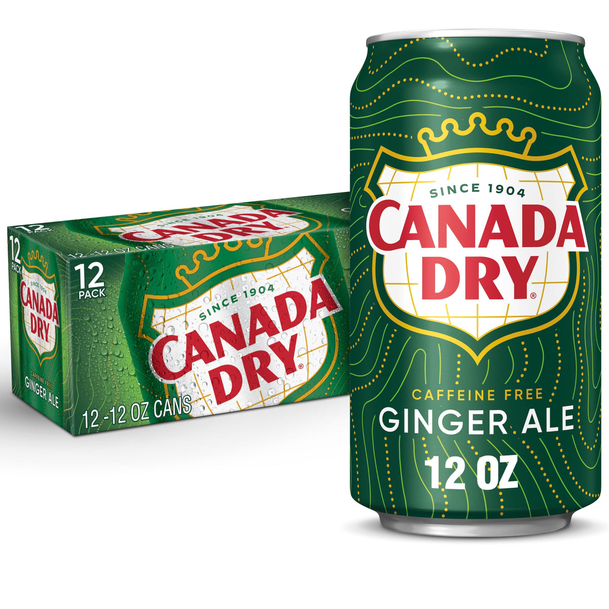 Canada Dry Ginger Ale 12 FL OZ (355 ML)-USA 12 PC Pack– Soda-uae