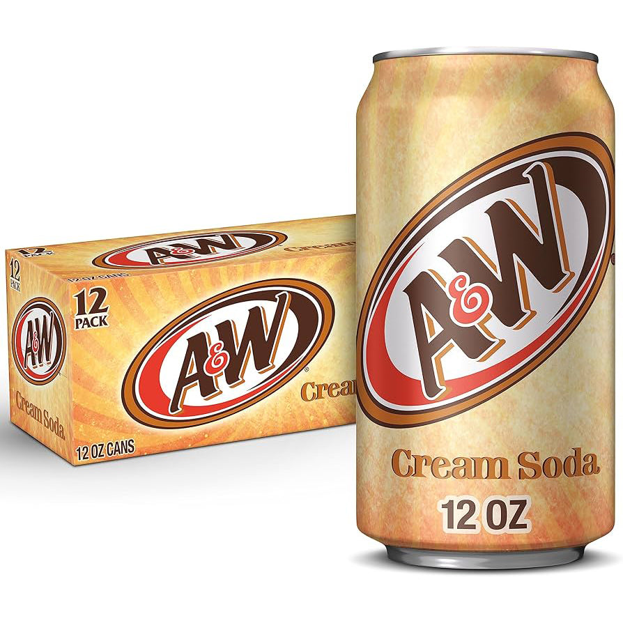 A&W Cream Soda 12 FL OZ (355 ML)-USA 12 PC Pack– Soda-uae
