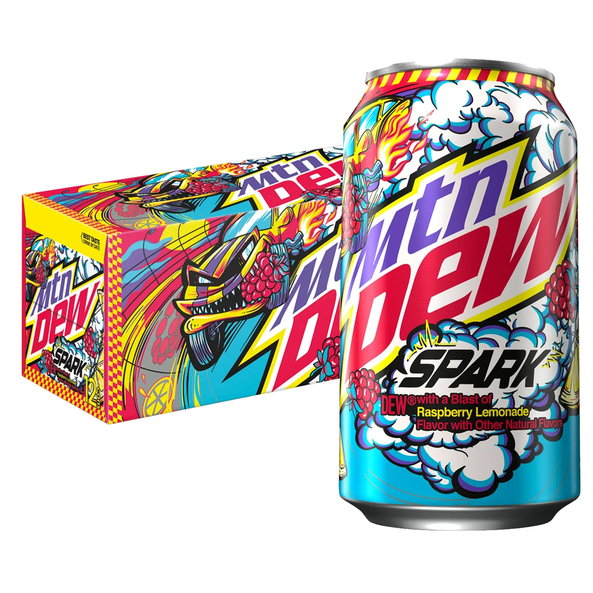 Mountain Dew Spark 12 FL OZ (355 ML)-USA 12 PC Pack– Soda-uae