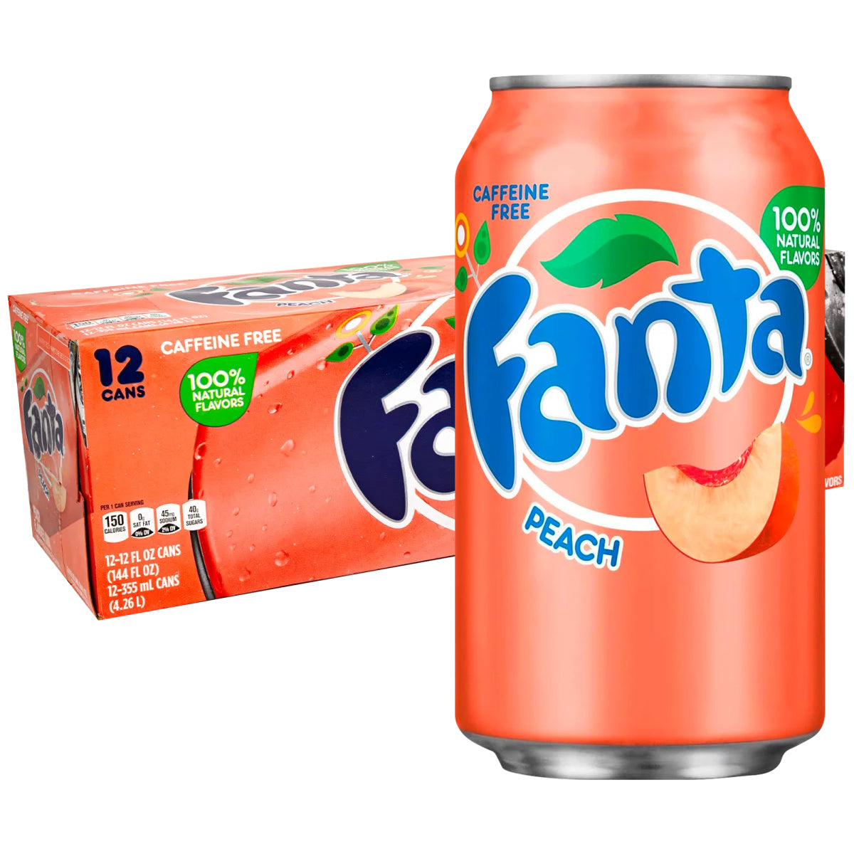 Fanta Peach 12 FL OZ (355 ML)-USA 12 PC Pack– Soda-uae