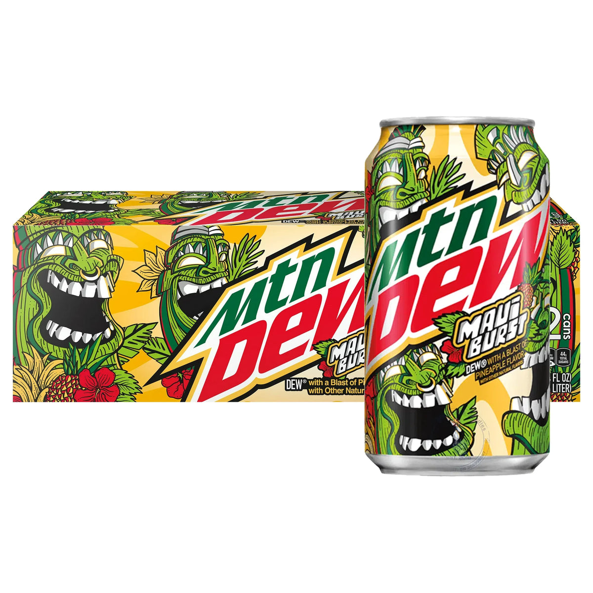 Газированная вода Mountain Dew Maui Burst, 12 жидких унций (355 мл ...
