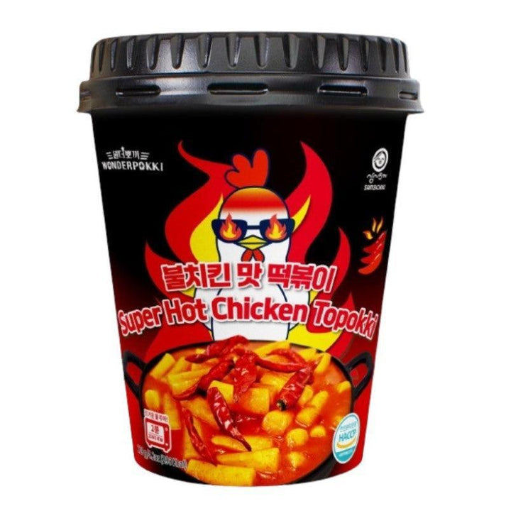 Wonderpokki Spicy Hot Chicken Topokki – SOUTH KOREA 30 x 120g– Soda-uae